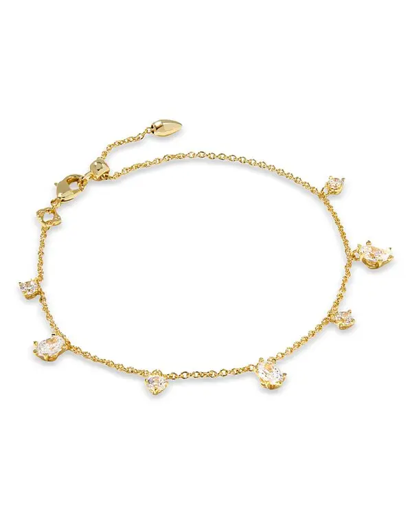 Kendra Scott Crystal Charm Chain Link Bracelet - Gold