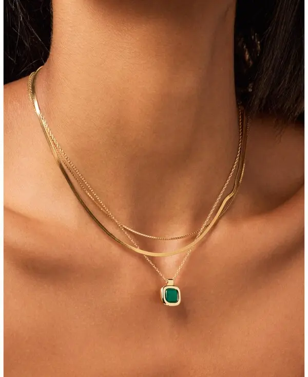 ANA LUISA Clara Mother Of Pearl Pendant