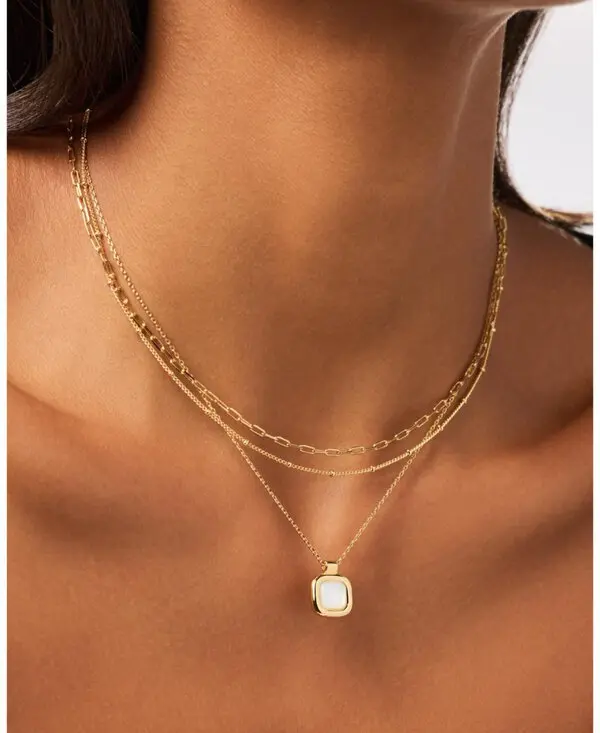 ANA LUISA Clara Mother Of Pearl Pendant
