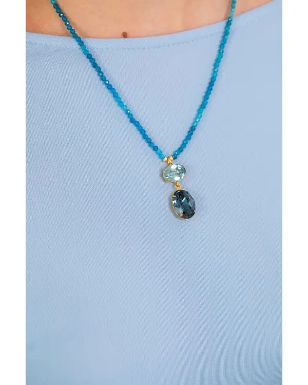 JENNIFER BEHR Freya Beaded Necklace - Blue