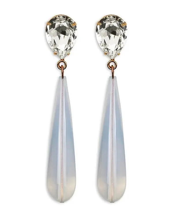 JENNIFER BEHR Caroline Drop Earrings - White