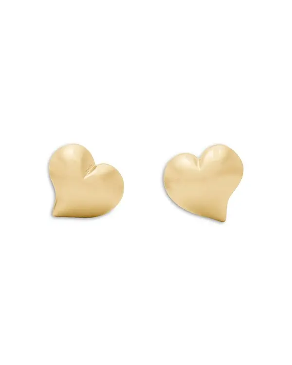 Kate Spade New York Amour Heart Stud Earrings - Gold
