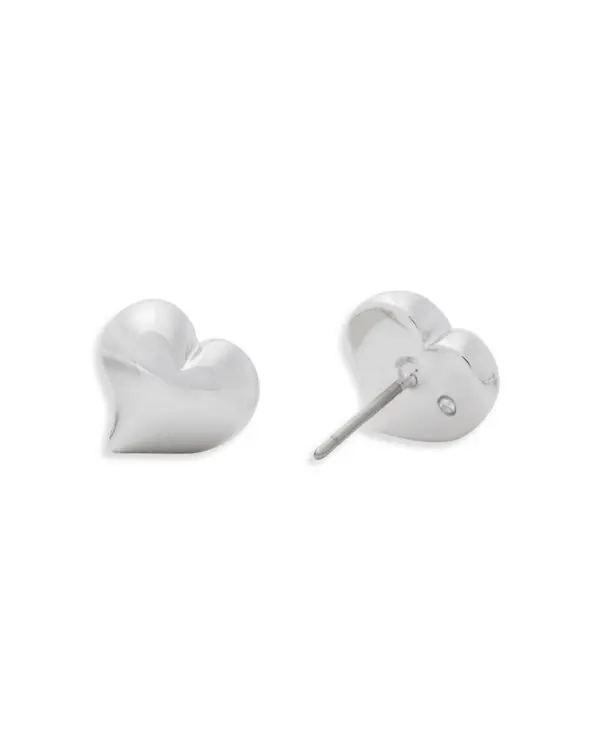 Kate Spade New York Amour Heart Stud Earrings - Silver