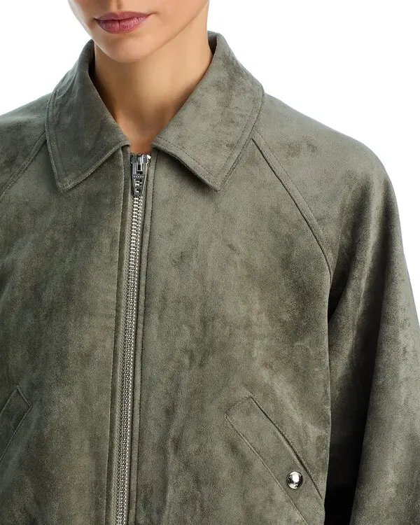 Blanknyc Faux Suede Zip Up Jacket