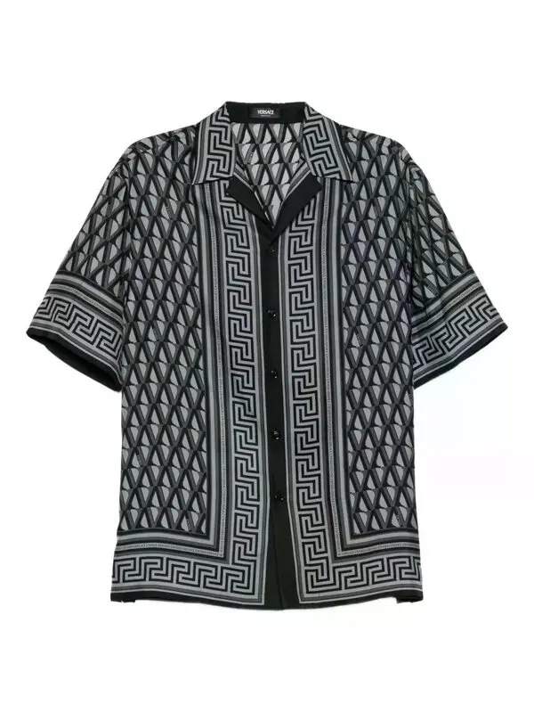 Versace V-greca Printed Shirt