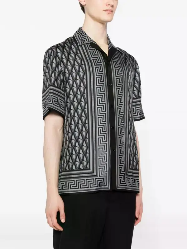 Versace V-greca Printed Shirt