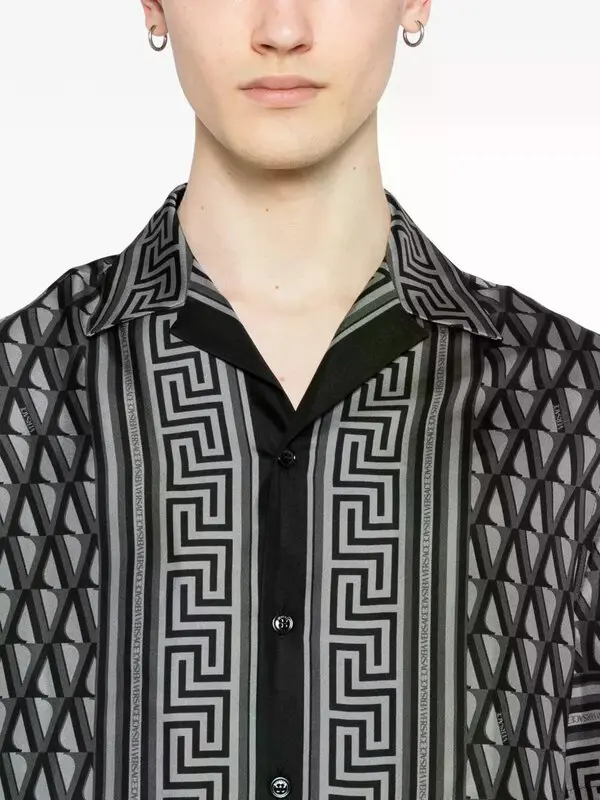 Versace V-greca Printed Shirt