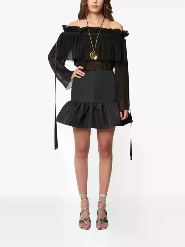 Nina Ricci Fitted Peplum Mini Skirt