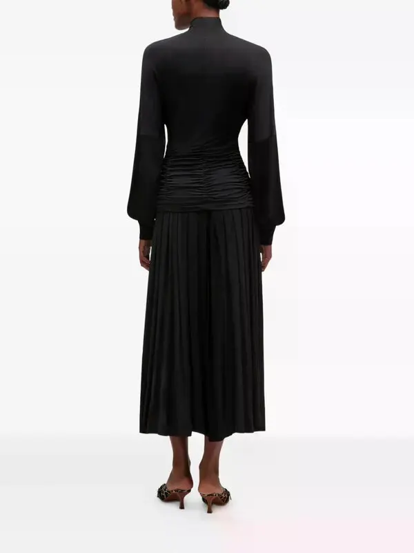 GANNI Pleated Midi Dress