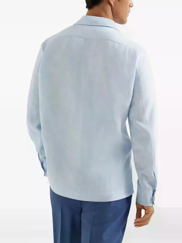 Brunello Cucinelli Button-fastening Long-sleeve Shirt - Blue