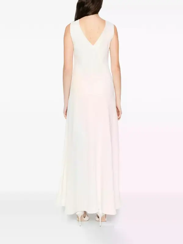 Brunello Cucinelli V-neck Sleeveless Maxi Dress