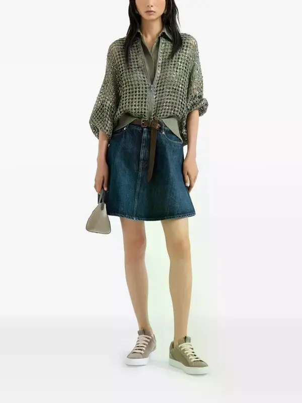 Brunello Cucinelli Sleeveless Poplin Shirt - Green