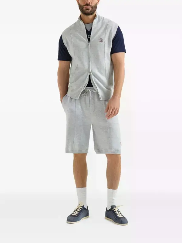 Brunello Cucinelli Cotton Jersey T-shirt With Print - Blue