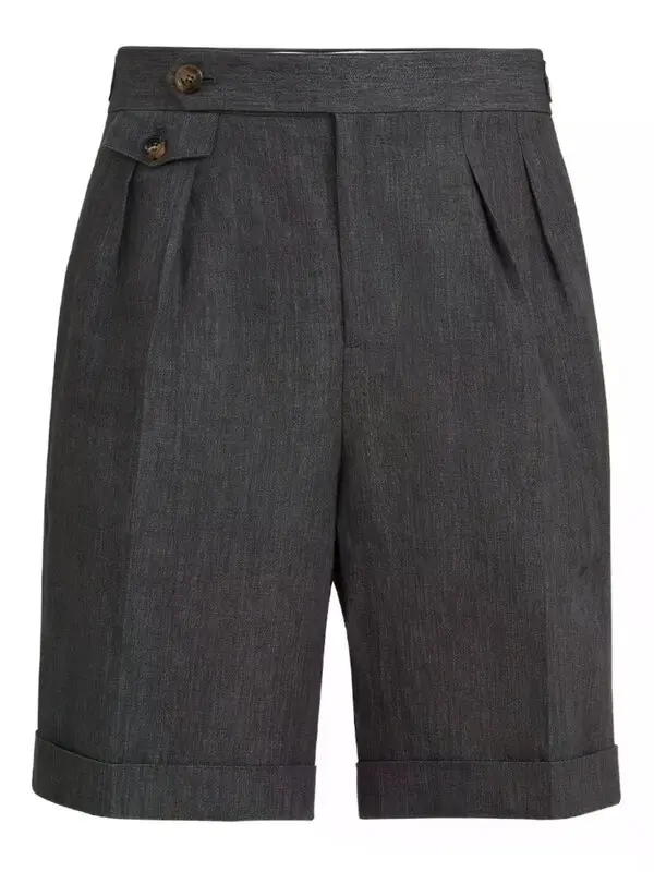 Brunello Cucinelli Double-pleat Shorts - Grey