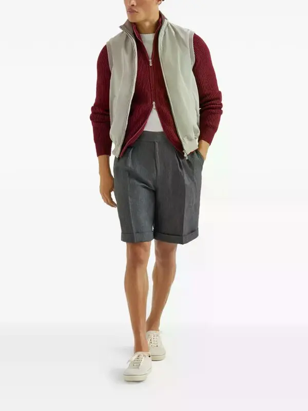 Brunello Cucinelli Double-pleat Shorts - Grey