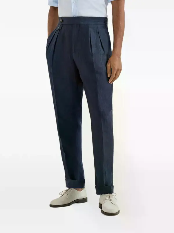 Brunello Cucinelli Pleated Trousers - Blue