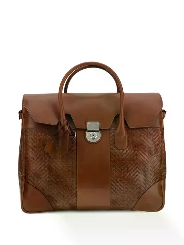 Brunello Cucinelli Woven Tote Bag - C9186 Cognac