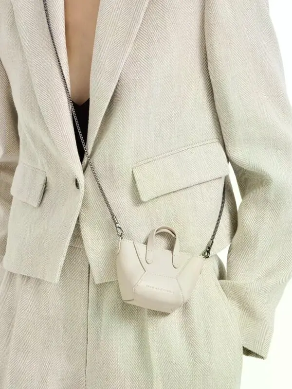 Brunello Cucinelli Mini Bag With Chain Strap - Neutrals