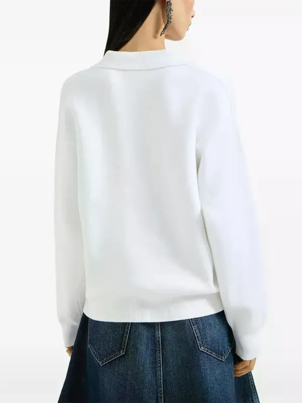 Brunello Cucinelli Polo-collar Sweater - White