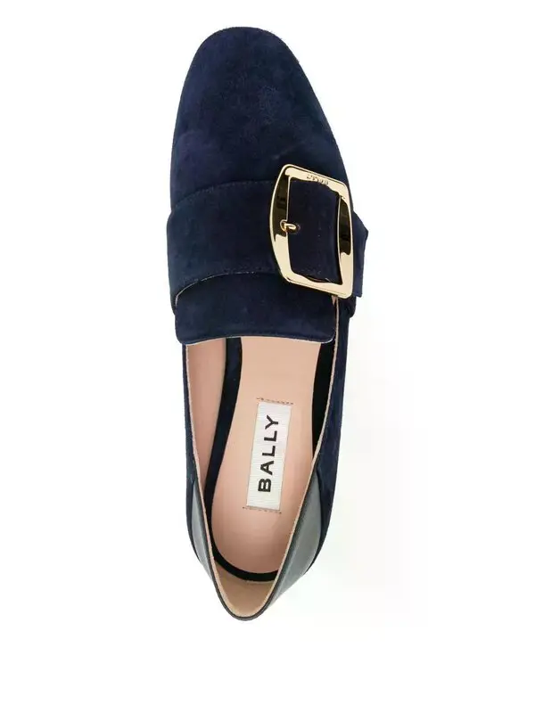Bally Buckle Strap Loafers - Blue