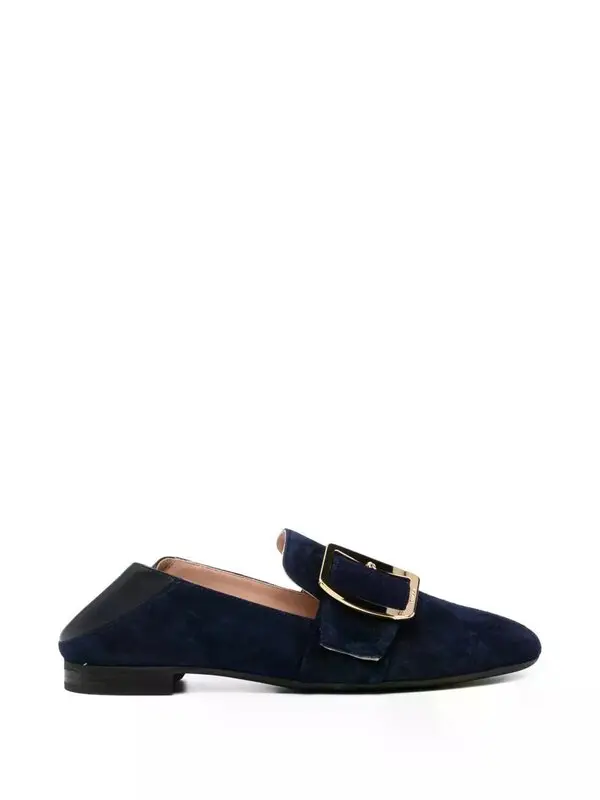 Bally Buckle Strap Loafers - Blue