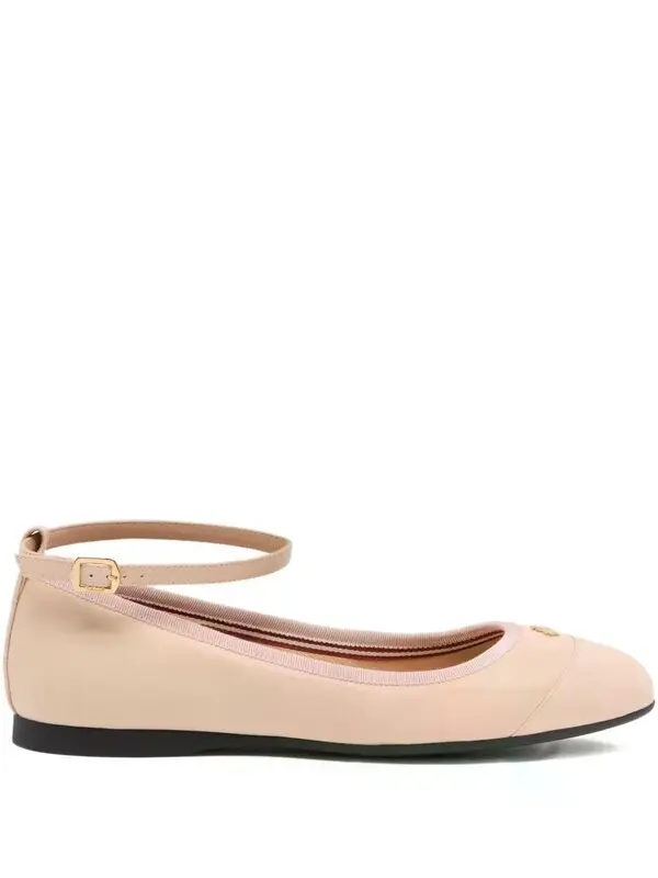 Bally Ysla Ankle-strap Ballerina Flats