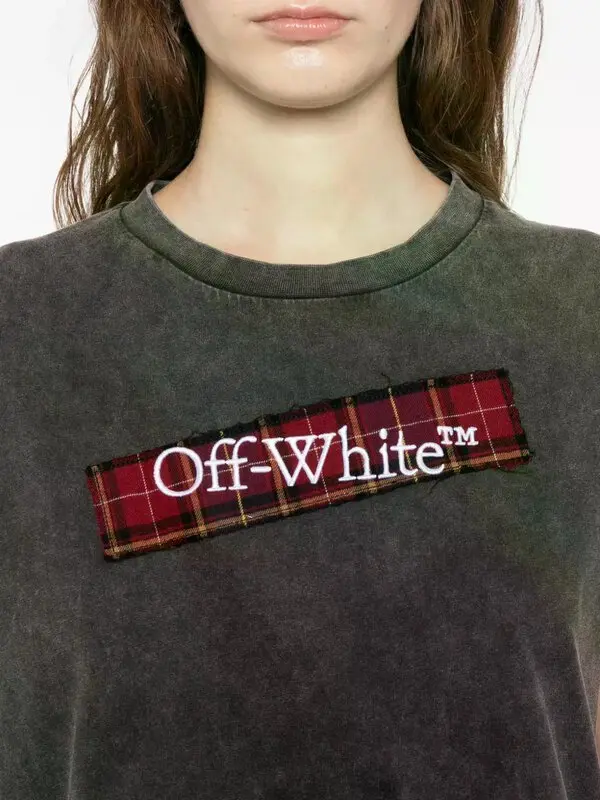 Off-White Logo Patched T-shirt