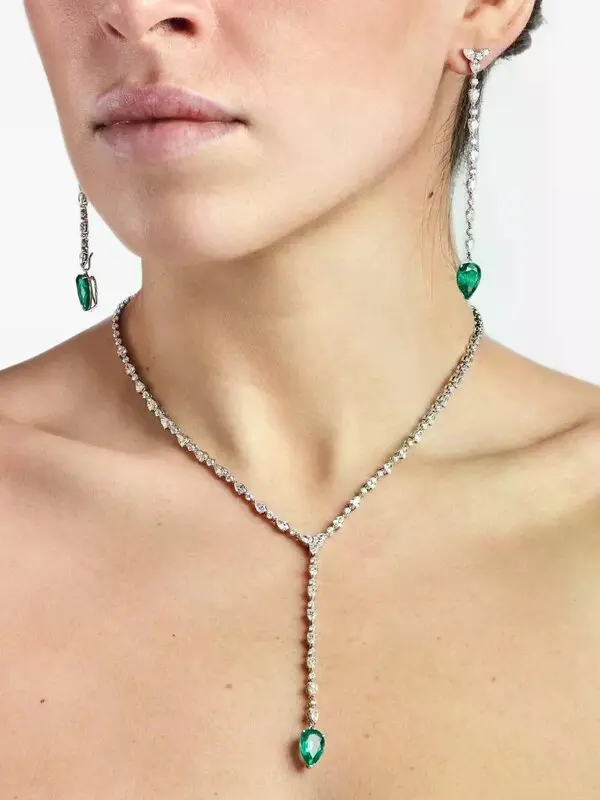 JEWELS AFICIONADO Multi-stone Lariat Necklace