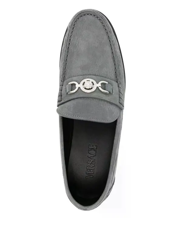 Versace Logo Penny Loafers