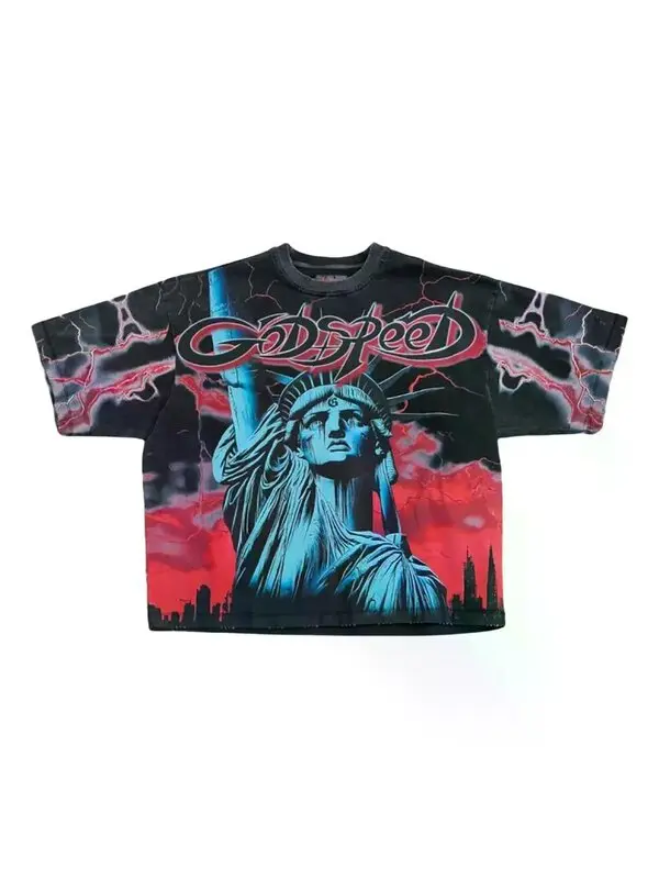 GODSPEED Voltage Statue-print T-shirt