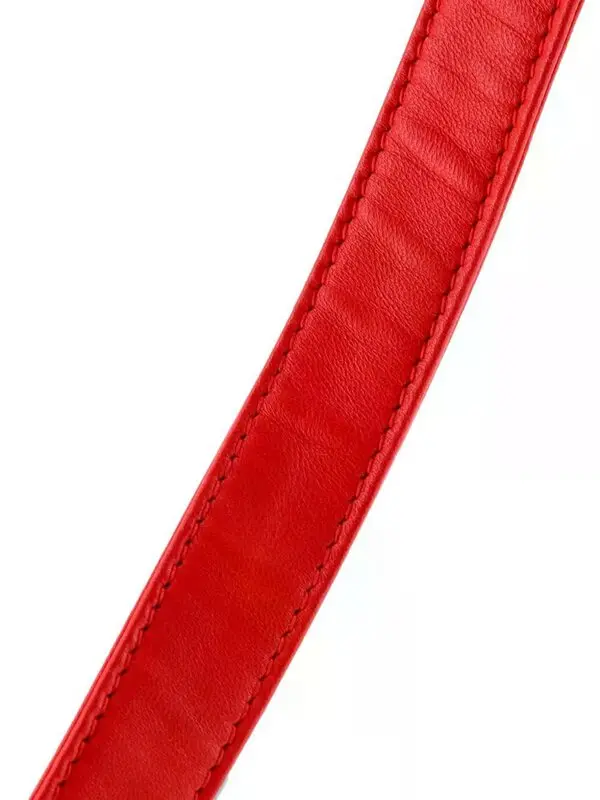 Dior Lady Cannage Quilt Lambskin Medium Satchel - Red