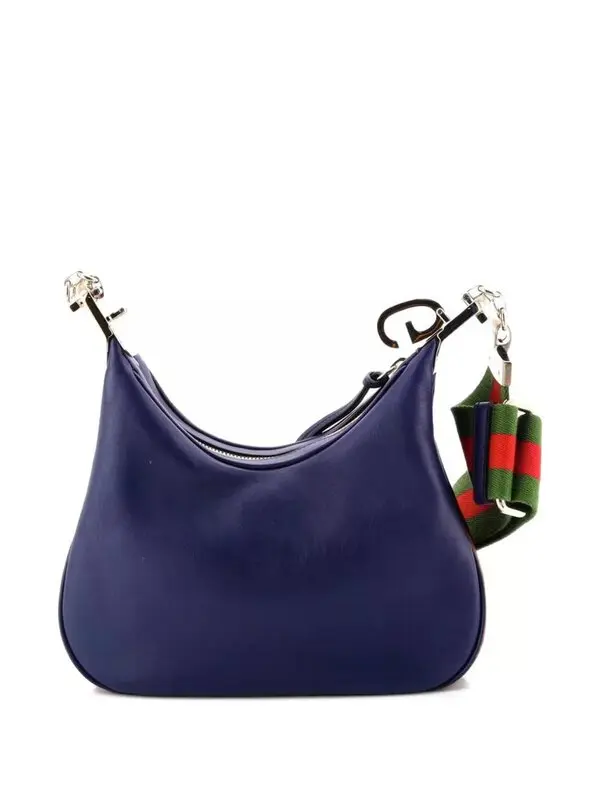 Gucci Attache Small Leather Shoulder Bag - Blue