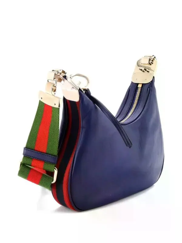Gucci Attache Small Leather Shoulder Bag - Blue