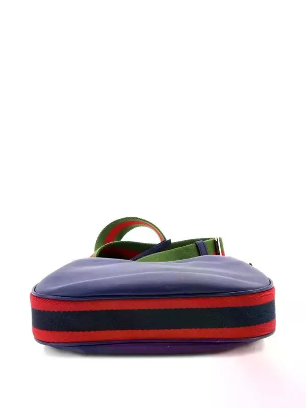 Gucci Attache Small Leather Shoulder Bag - Blue