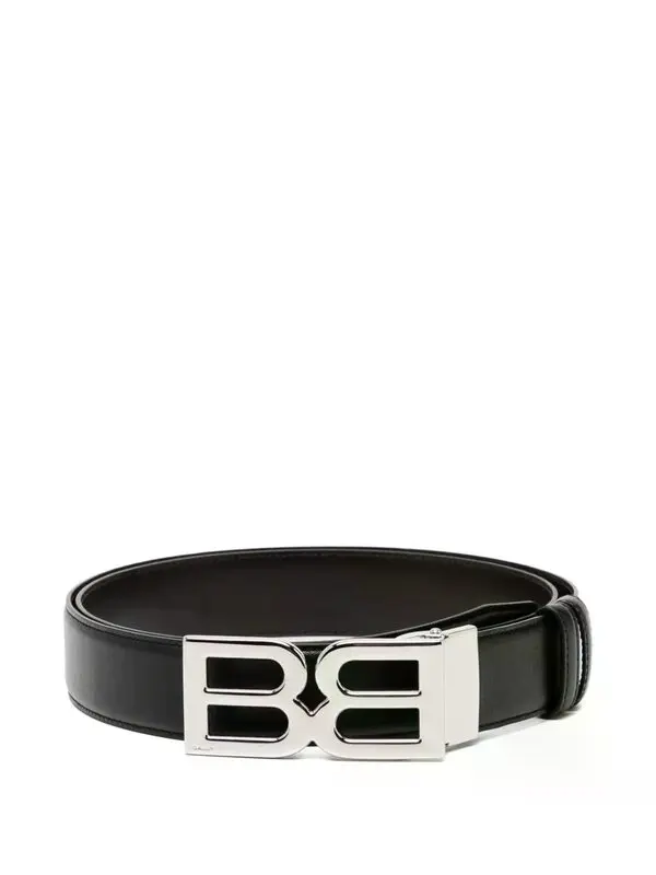 Bally Logo Buckle Belt - Black