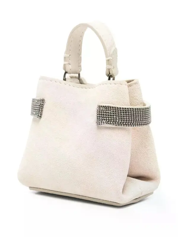 Brunello Cucinelli Embellished Top-handle Pouch - Neutrals