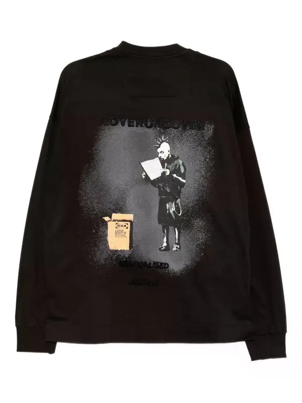 JUUN.J X Brandalised Cotton T-shirt - Brown