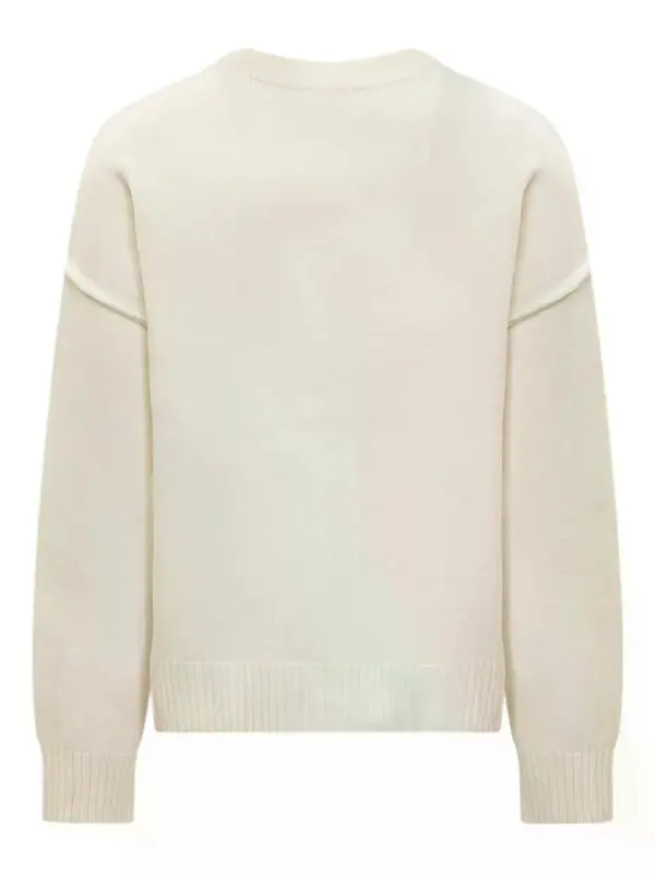 AMI Paris De Coeur Cardigan - Neutrals