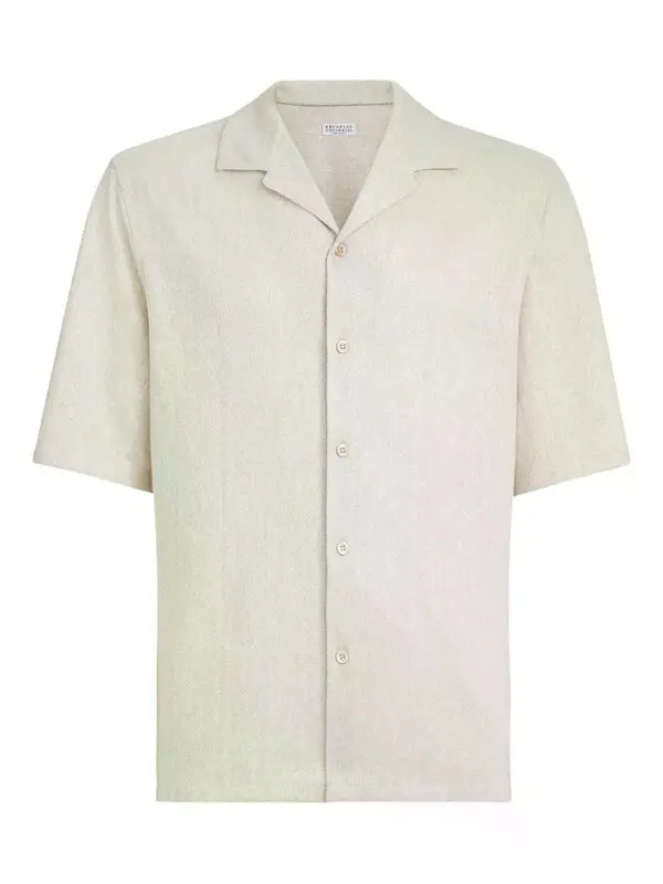 Brunello Cucinelli Short-sleeve Shirt - Neutrals