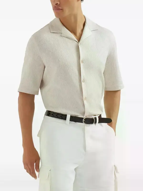 Brunello Cucinelli Short-sleeve Shirt - Neutrals
