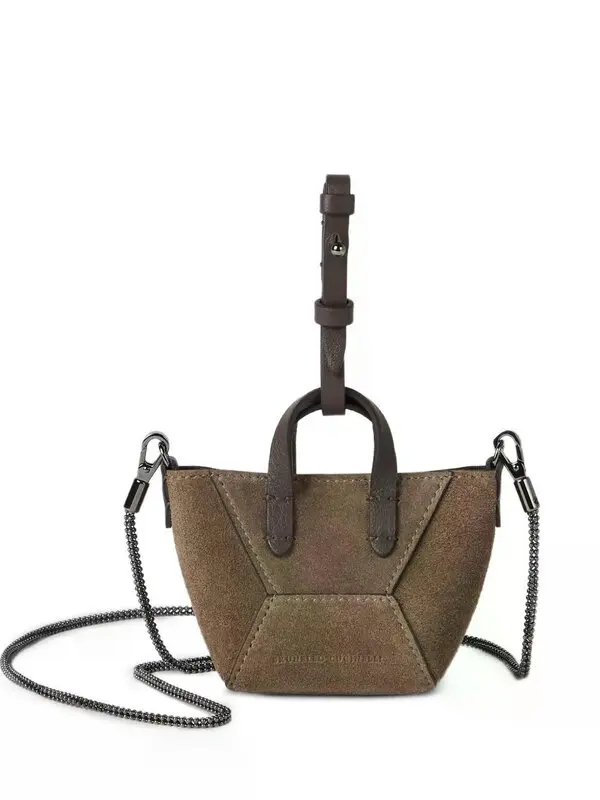 Brunello Cucinelli Micro Suede Bag - Brown