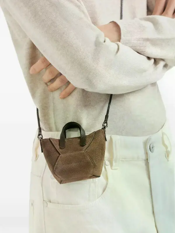Brunello Cucinelli Micro Suede Bag - Brown