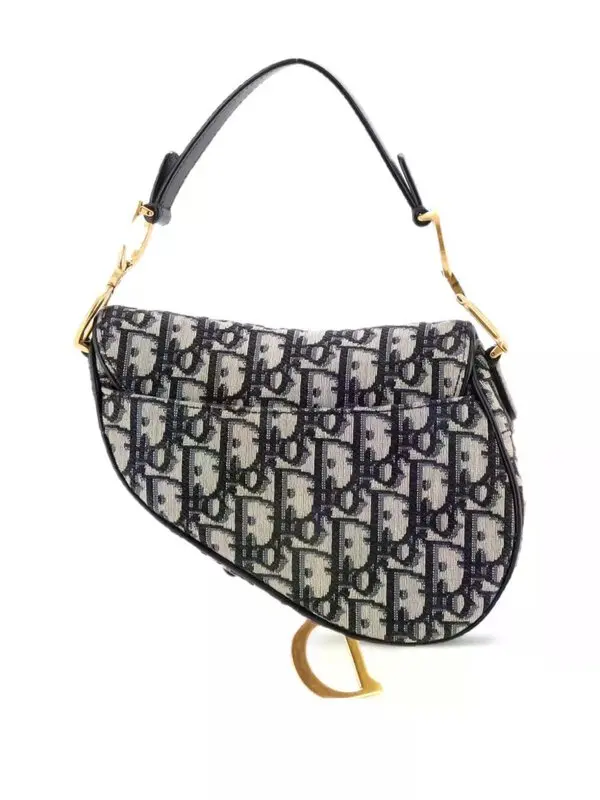 Dior Saddle Handbag Oblique Canvas Mini Shoulder Bag - Blue