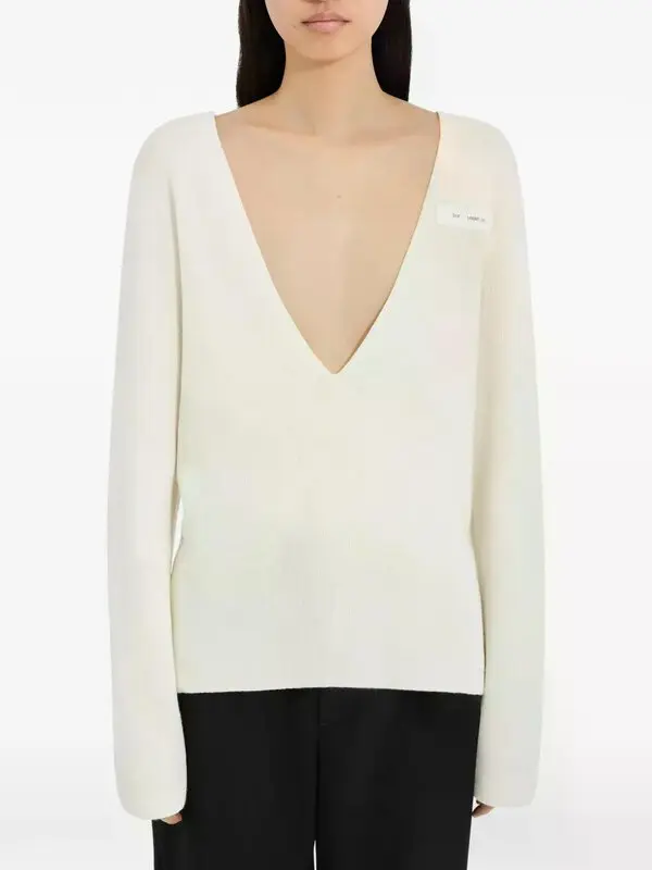 MAISON MARGIELA V-neck Long Sleeve Sweater