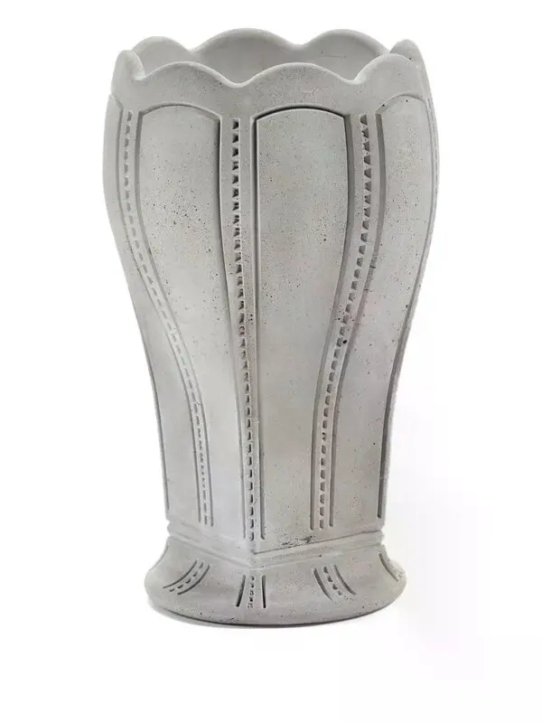 SERAX Josephine Scalloped-detail Vase - Grey