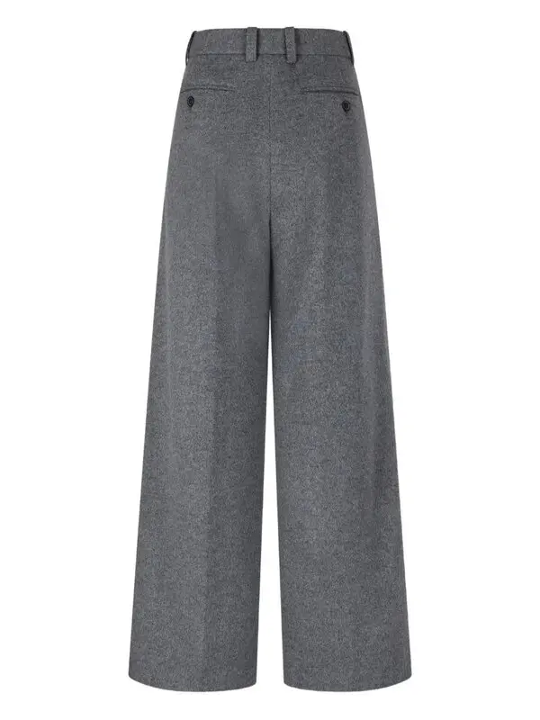 STUDIO TOMBOY Pleated Wool Trousers - Grey
