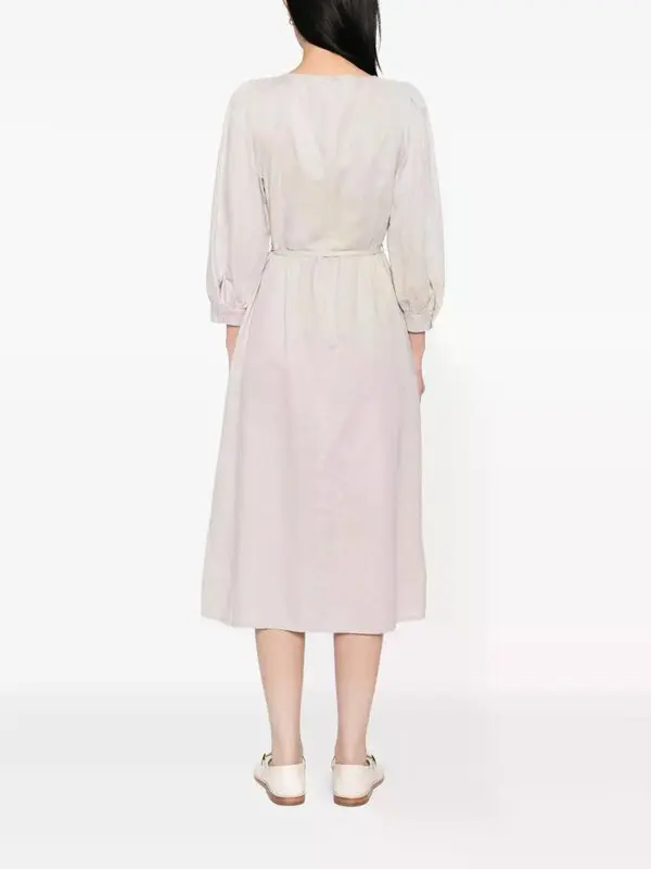 TO B. BY AGNÈS B. V-neck Tie-waist Dress