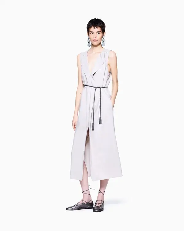 Giorgio Armani Technical Silk Shirt Dress
