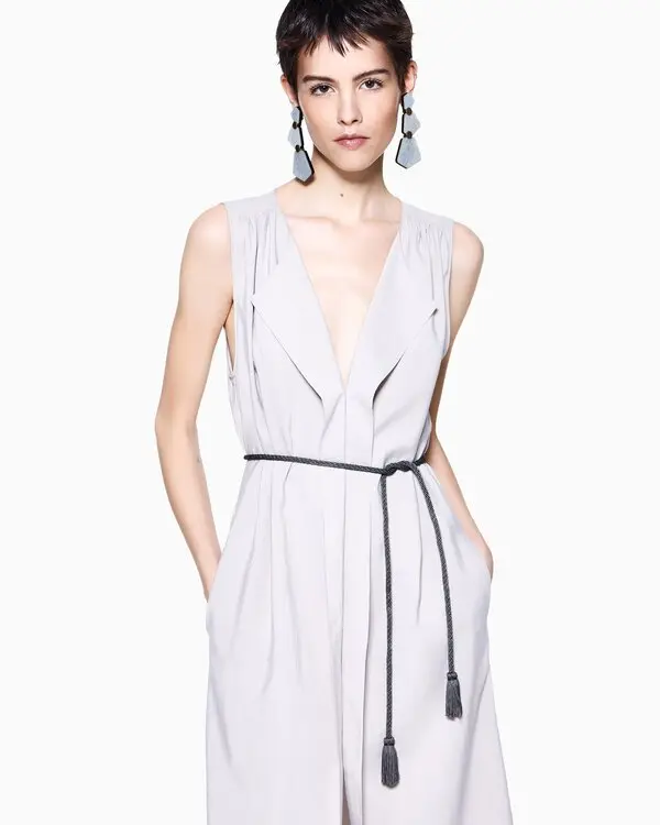Giorgio Armani Technical Silk Shirt Dress