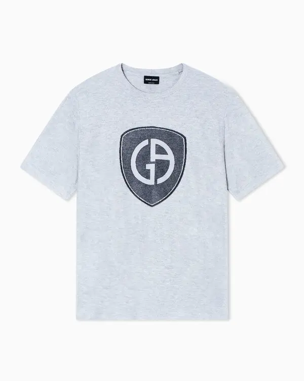 Giorgio Armani Viscose And Cashmere Jersey Crew-neck T-shirt